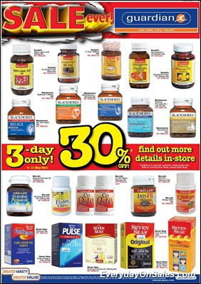 Selected Promotion To You !: Guardian @ 3 Days Greatest Deals 2011